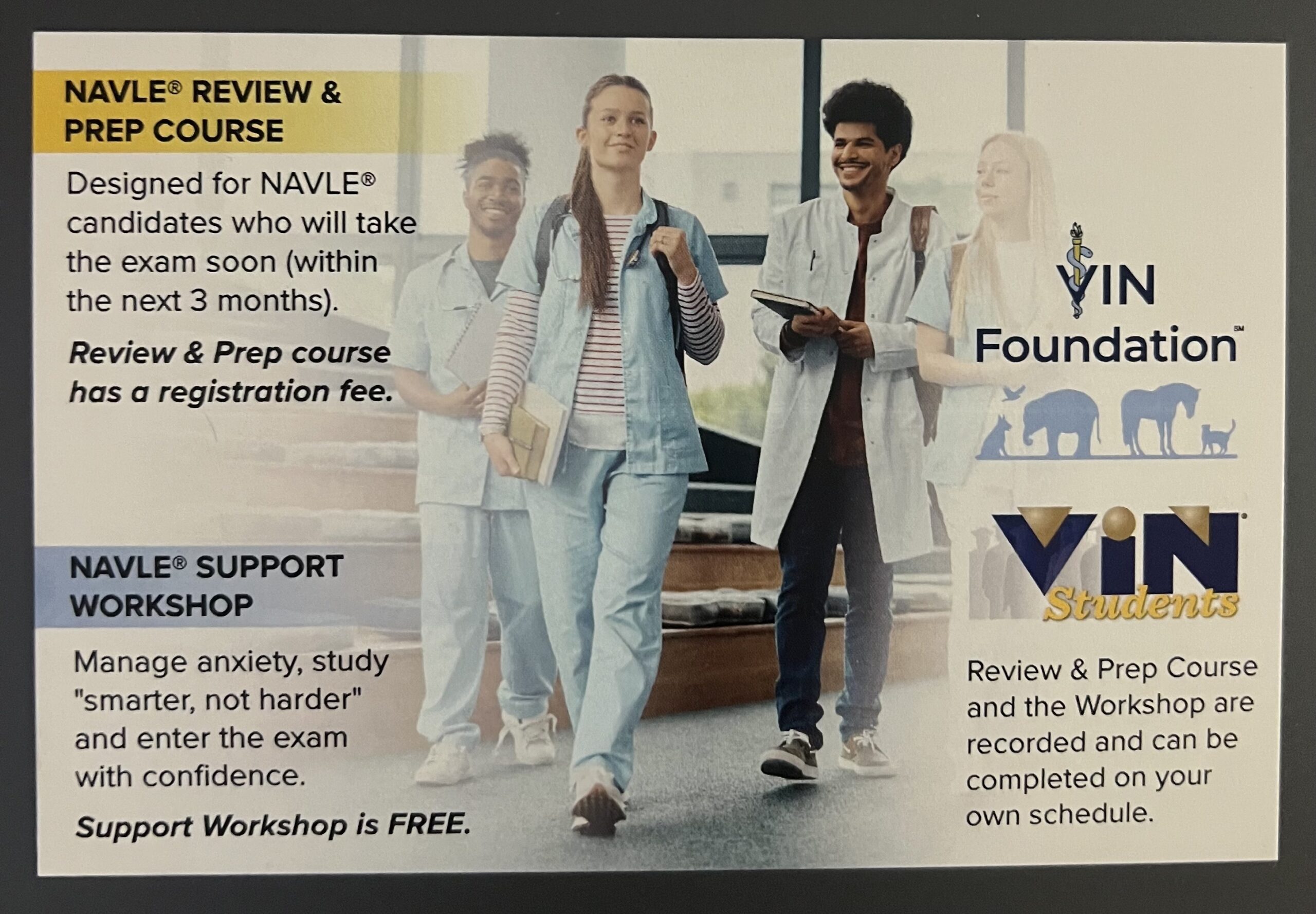 NAVLE® Review & Prep Course Postcard – CattleDog Publishing